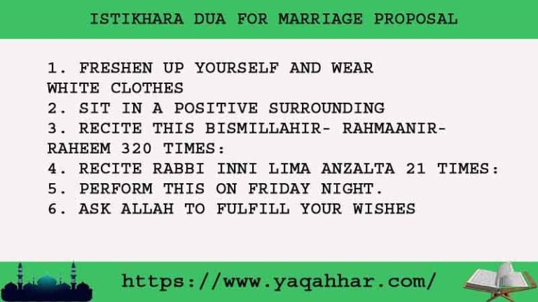 6 Powerful Istikhara Dua For Marriage - Ya Qahhar Wazifa